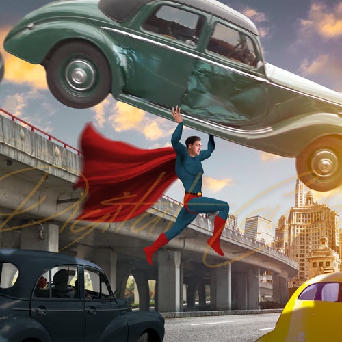 Superhero Digital Background Digital Backdrop for Composite - Etsy