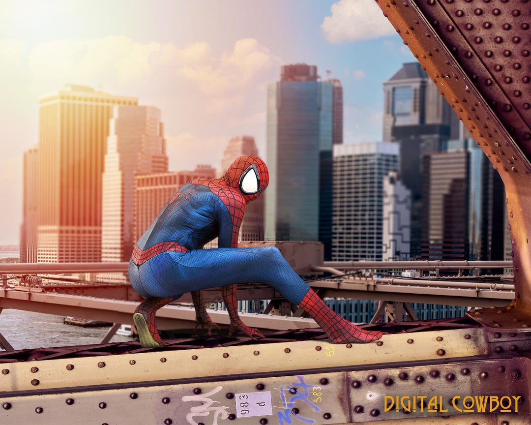 Superhero, Digital Background, Digital Backdrop, Bridge, City, New York ...