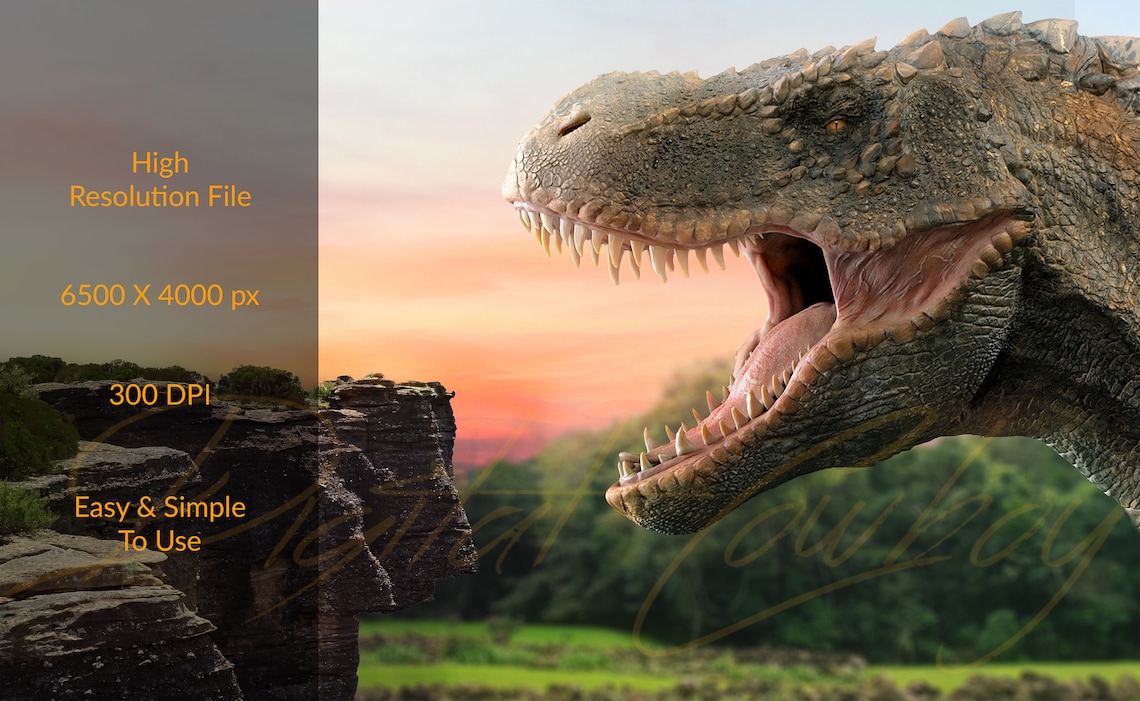 Tyrannosaurus-rex-dinosaur Digital Background T-rex Digital | Etsy