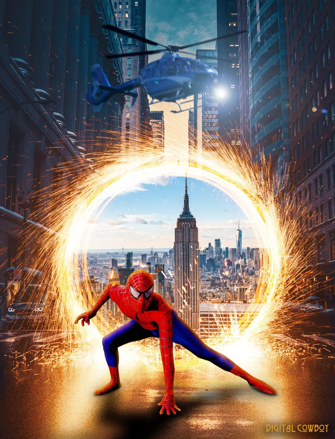 Superhero Portal Digital Backdrop: Action Cityscape (digital Download ...