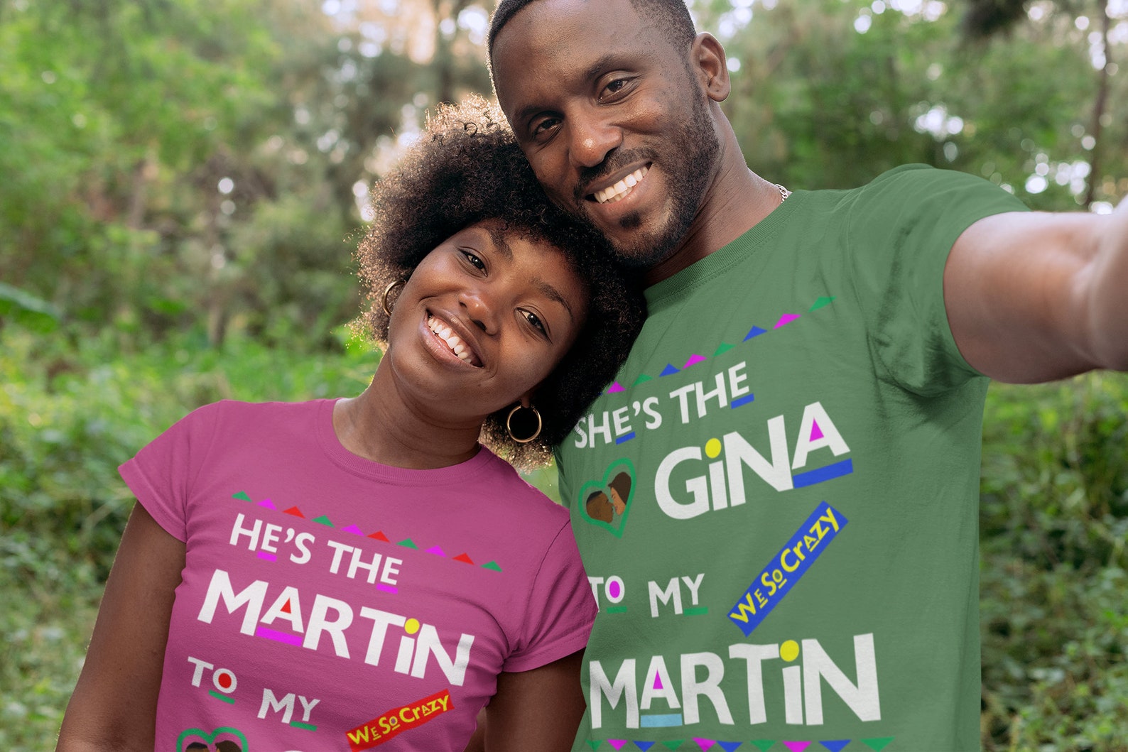 The Gina to My Martin or Martin to My Gina Matching Short-sleeve Unisex ...