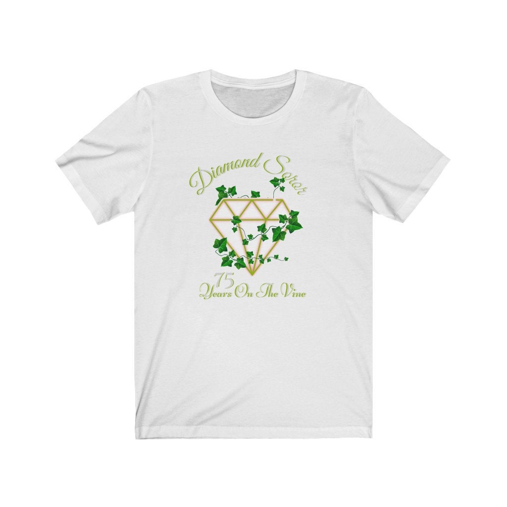 PERSONALIZED Diamond Soror 75 Years on the Vine Short-sleeve - Etsy