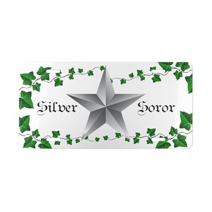 Silver Soror - 25 Years on the Vine Car Vanity License Plate | Sorority ...
