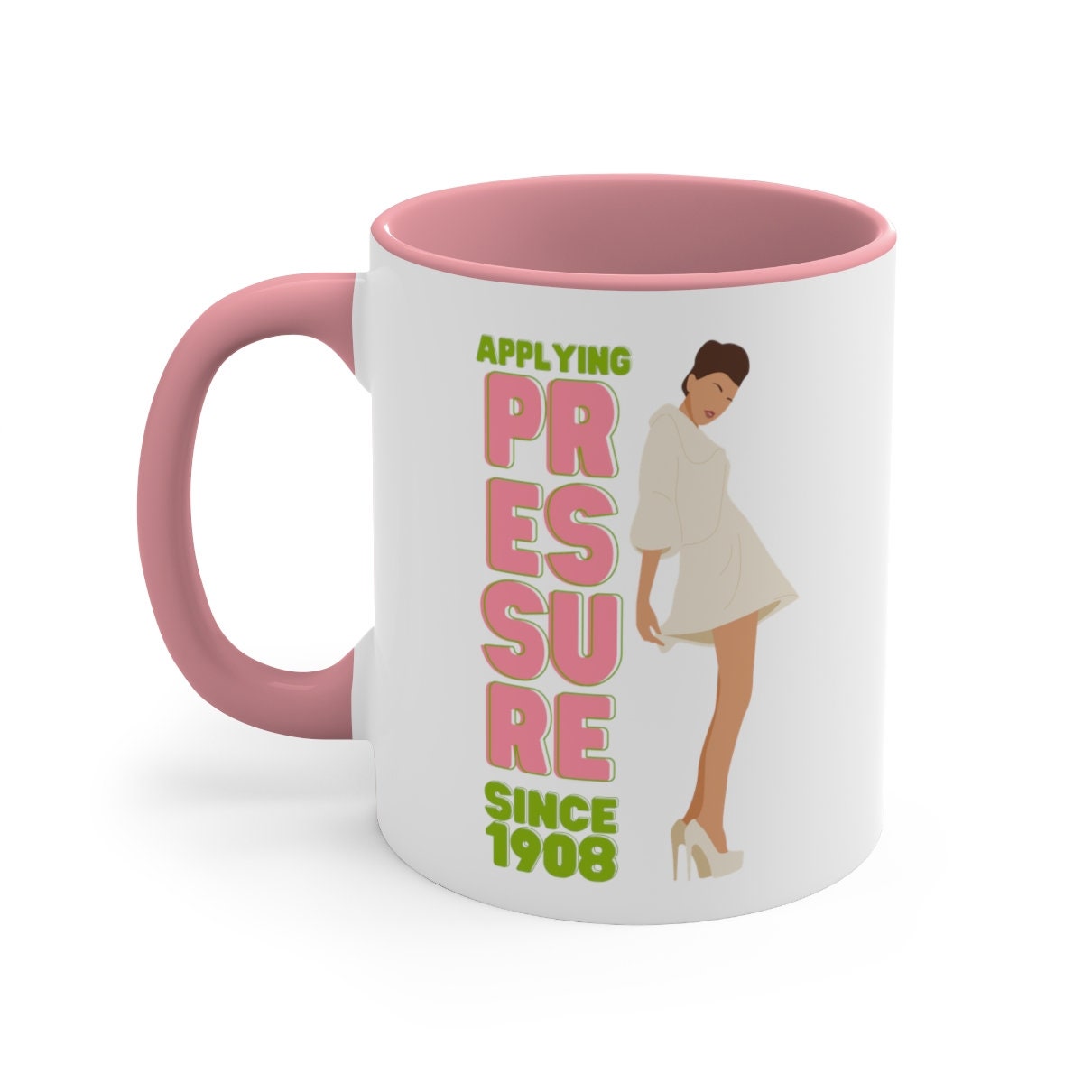 Applying Pressure Since 1908 Pink Accent Coffee Mug, 11oz Design 1 - Etsy