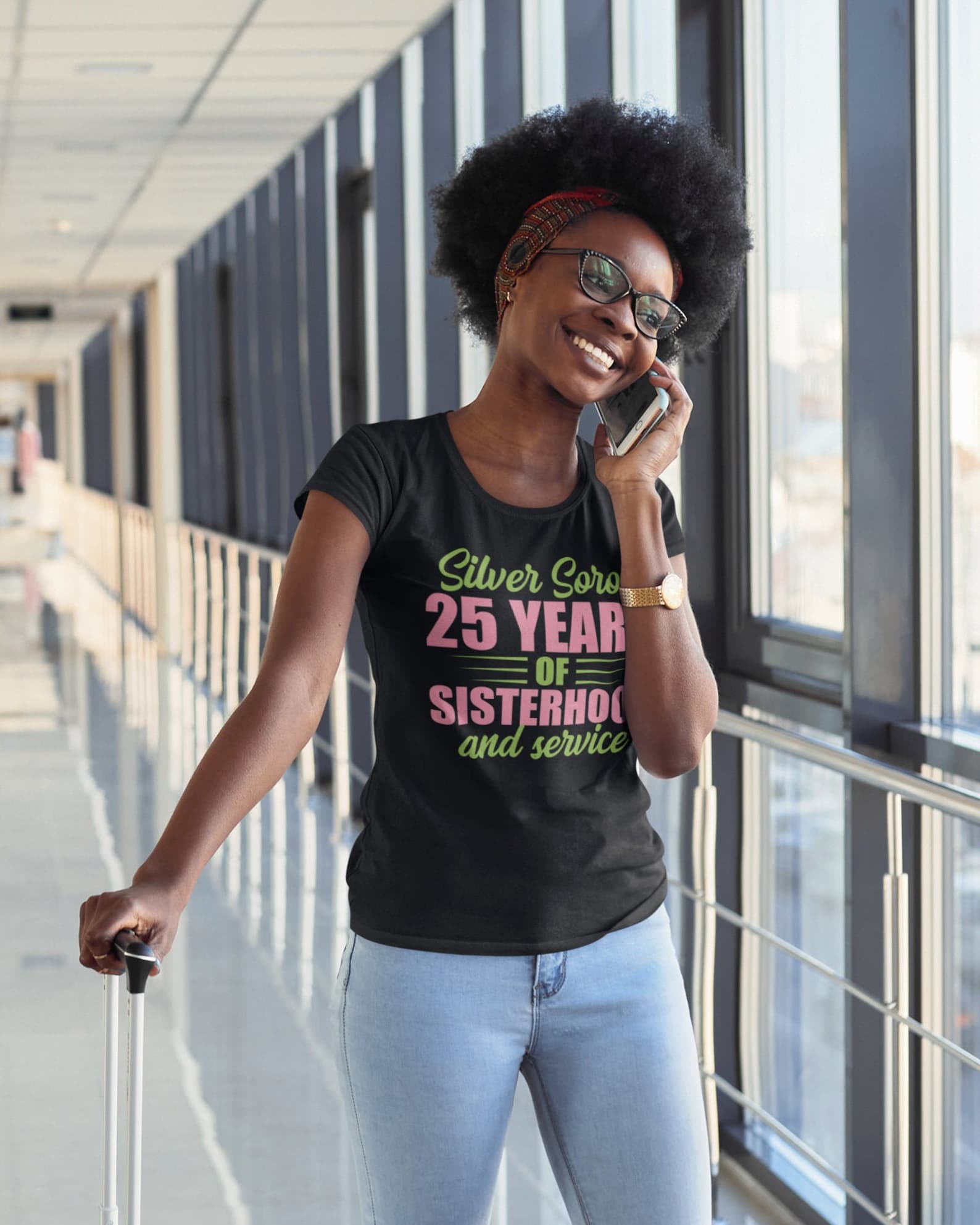 Silver Soror 25 Years of Sisterhood & Service Short-sleeve T-shirt ...