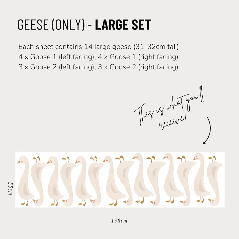 Cute Geese Wall Decals Duck Decals Neutral Nursery Baby - Etsy