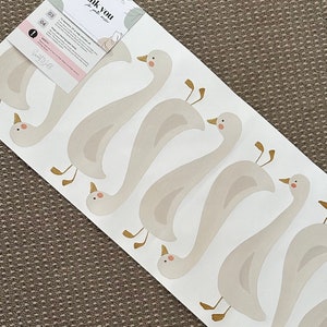 Cute Geese Wall Decals, Duck Decals, Neutral Nursery, Baby Animals ...