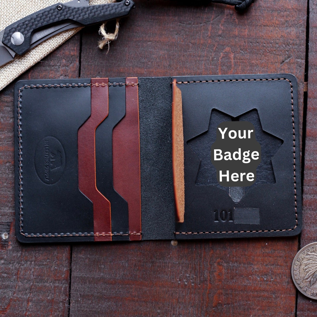 The V2 Bifold | Custom Police Badge Wallet - Etsy