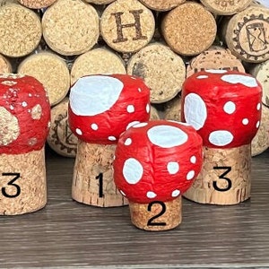 Mushroom Christmas Ornament Made From Upcycled Champagne Cork, Cork ...