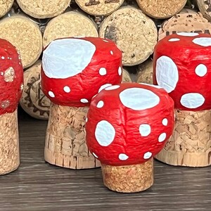 Mushroom Christmas Ornament Made From Upcycled Champagne Cork, Cork ...
