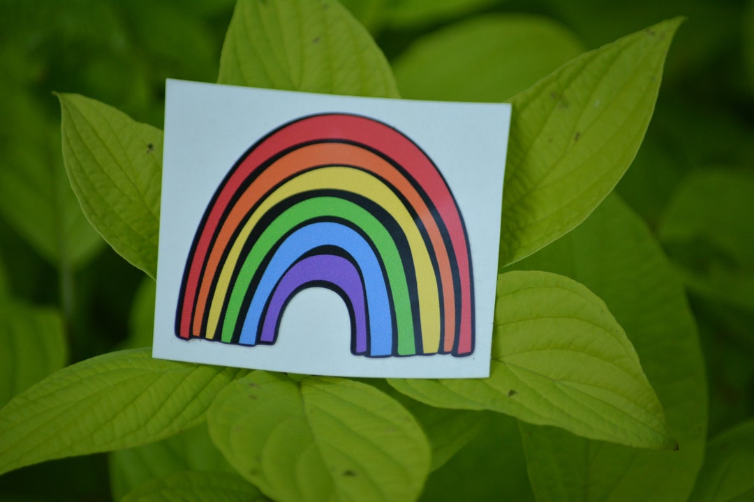 Rainbow Sticker, Rainbow Window Sticker or Rainbow Bumper Sticker ...