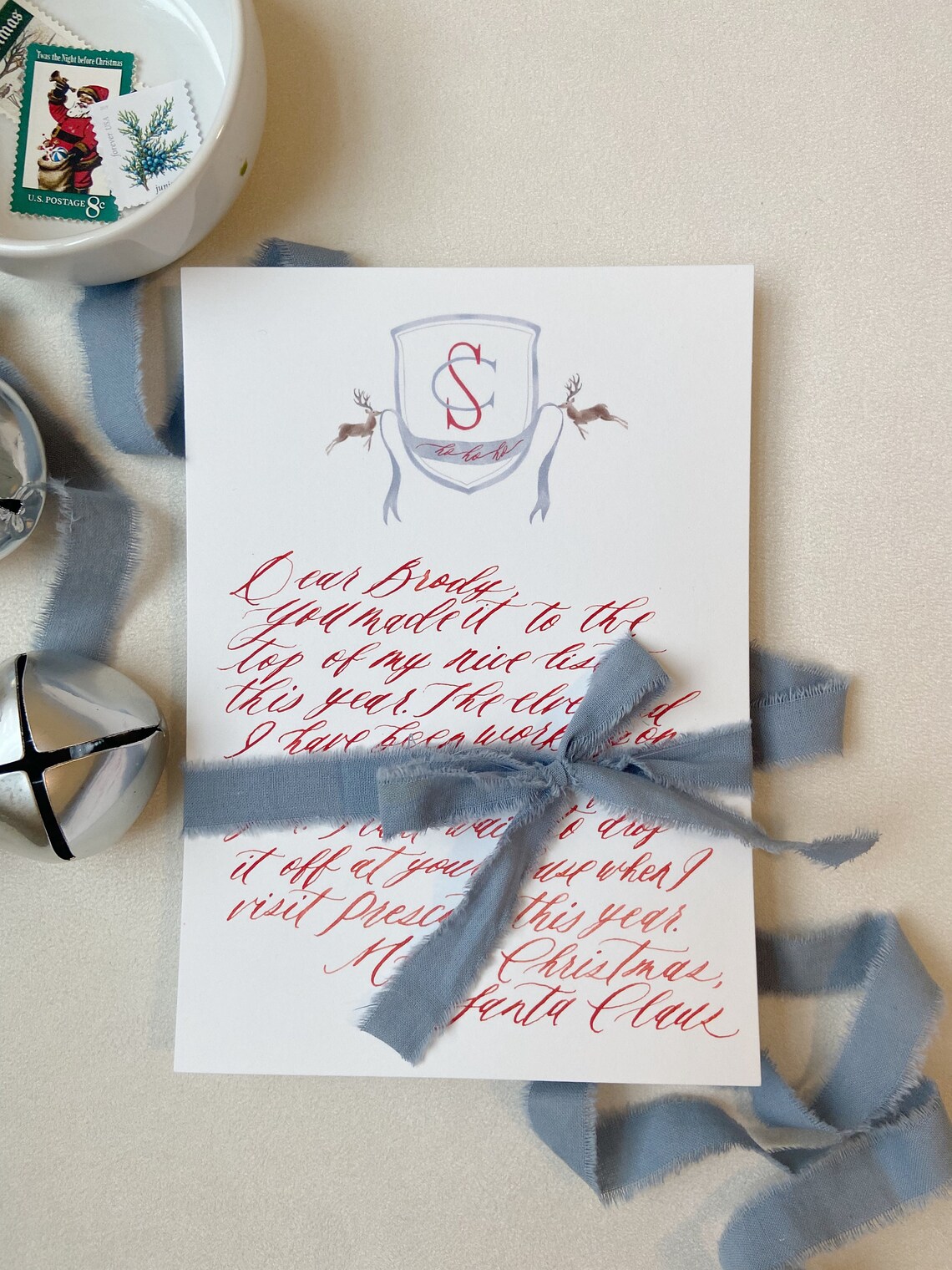 Handwritten Personalized Letter From Santa | Calligraphy Letter From ...