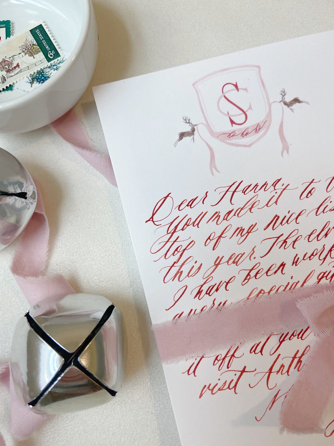 Handwritten Personalized Letter From Santa | Calligraphy Letter From ...