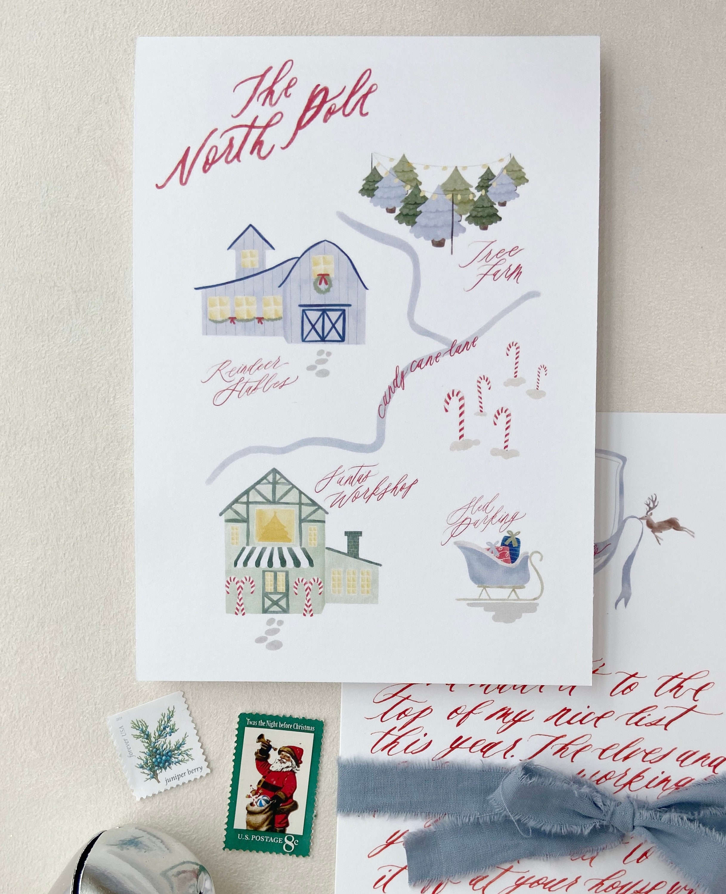 Handwritten Personalized Letter From Santa | Calligraphy Letter From ...