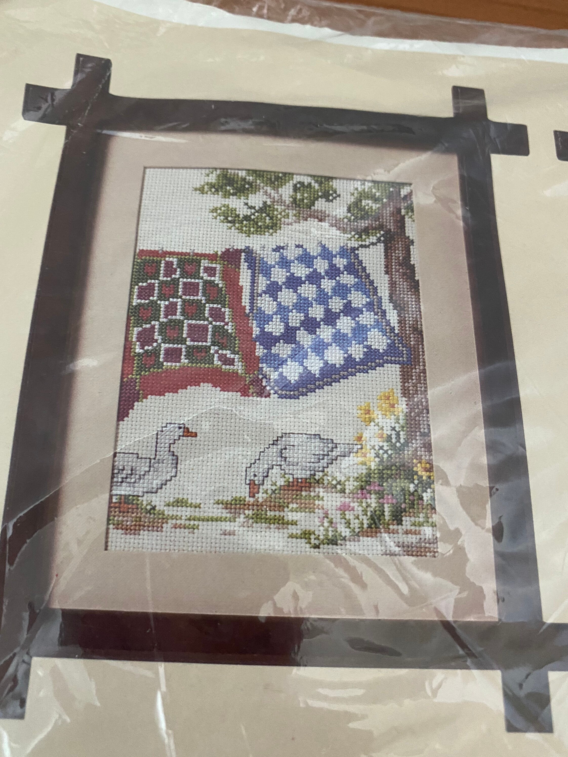 1988 CREATIVE CIRCLE Cross Stitch Clothesline Quilts Kit 1689 ...