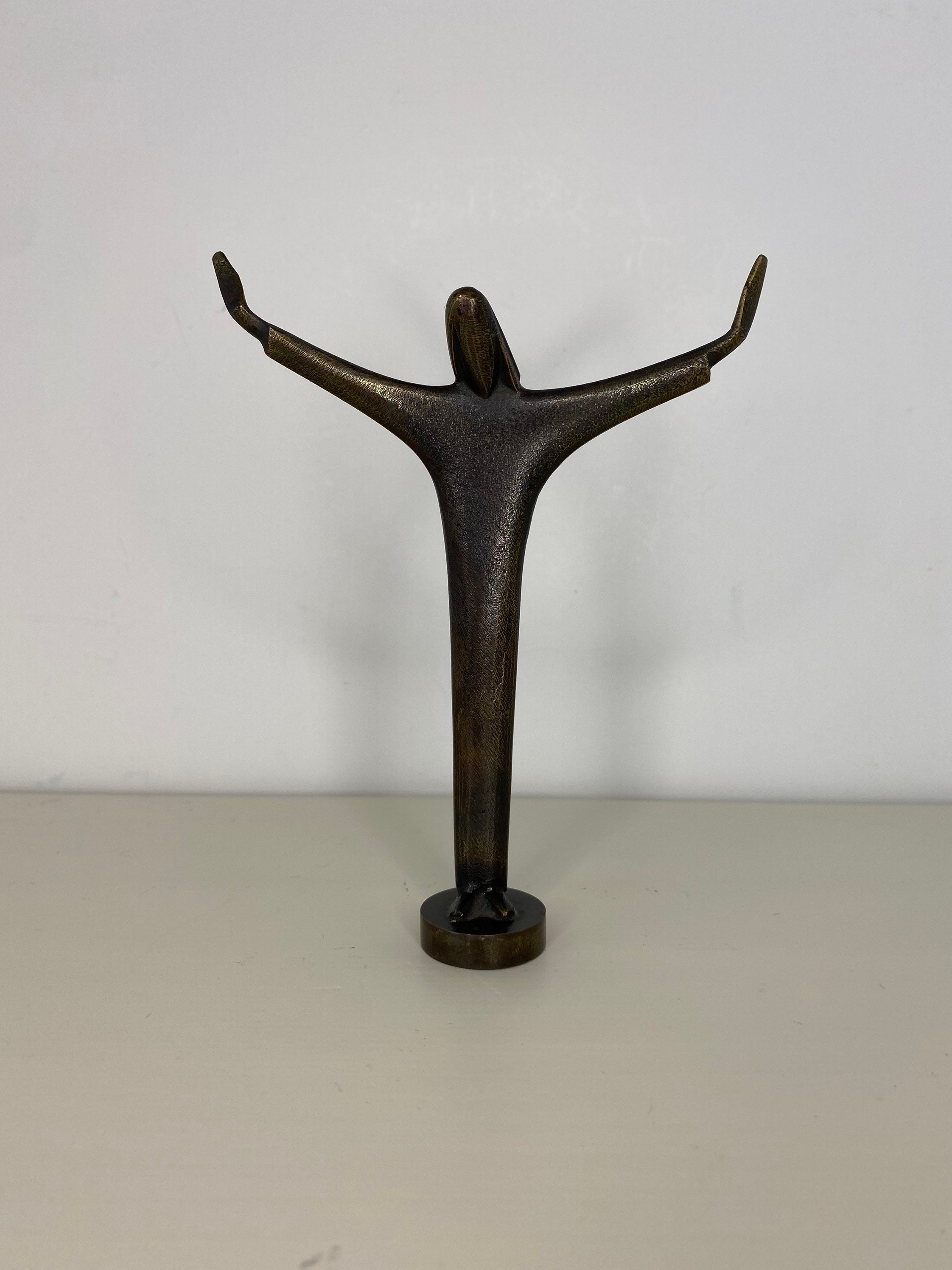 1950 Cast Bronze Jesus Sculpture, Werkstatte Hagenauer, Vienna, Austria ...