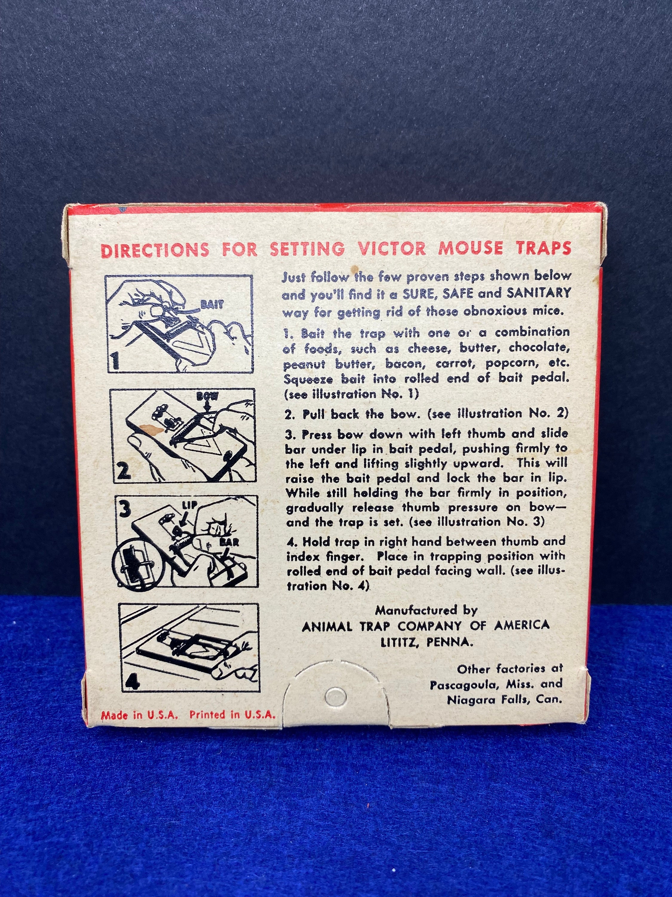 1955 Victor Mouse Traps in Original Packaging - Etsy