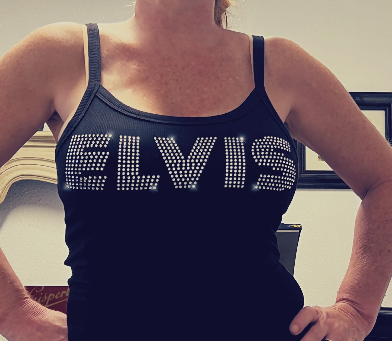 Elvis Rhinestone Tank Top - Etsy