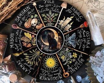 Wheel of the Year, Pagan Calendar, Witchcraft, Wicca, Witch, Grimoire ...