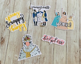 Hamilton Inspired Stickers - Etsy