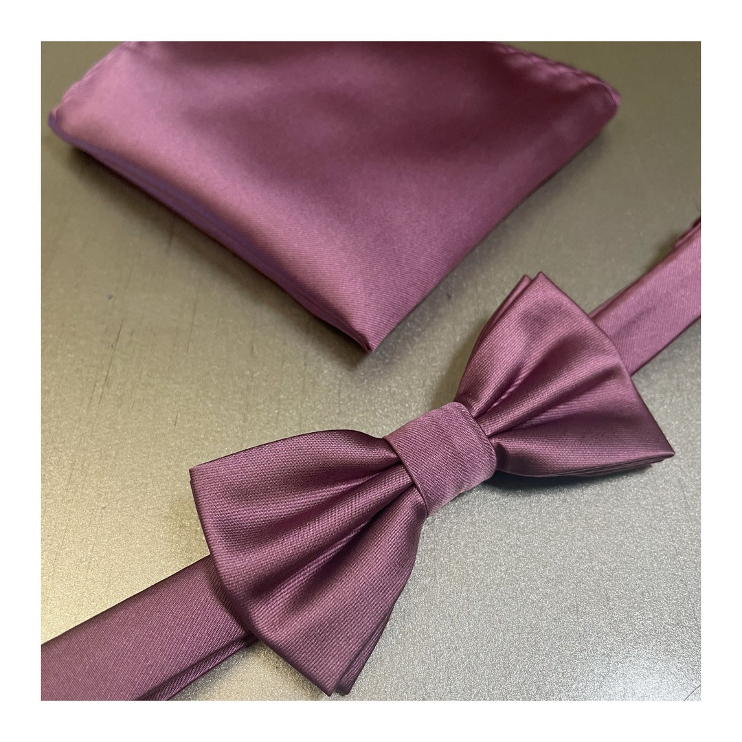 KIDS CHIANTI Pretied Bow Tie and Pocket Square Set Wedding Ring Bearer ...