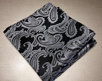 Silver Pocket Square - Etsy