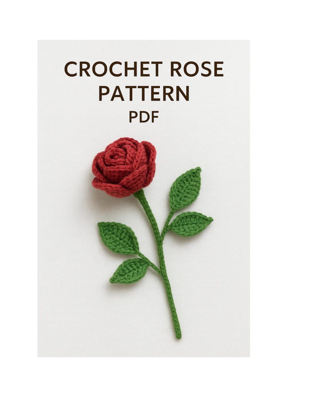 Realistic Crochet Rose Pattern – PDF Instant Download - Etsy