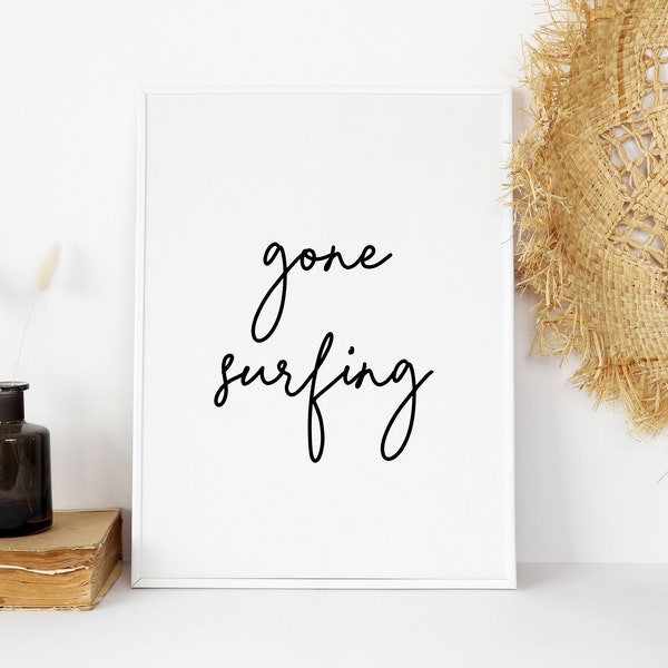 Gone Surfing - Etsy