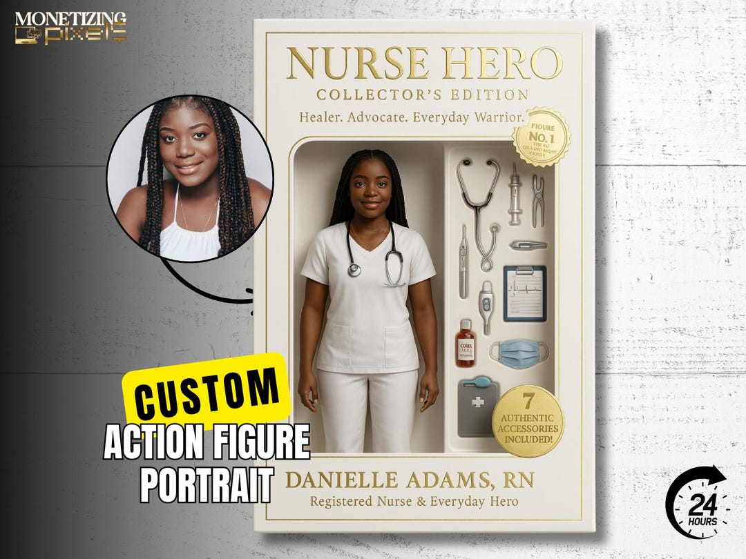 Personalized Action Figure, Custom Digital Toy Art, Toy Box Style ...