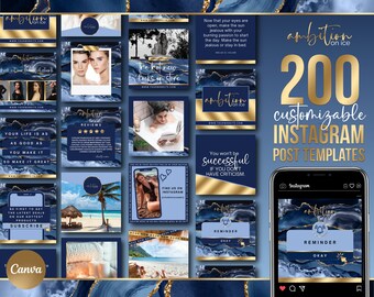 200 Instagram Post Templates Canva Quotes for Instagram Creative ...