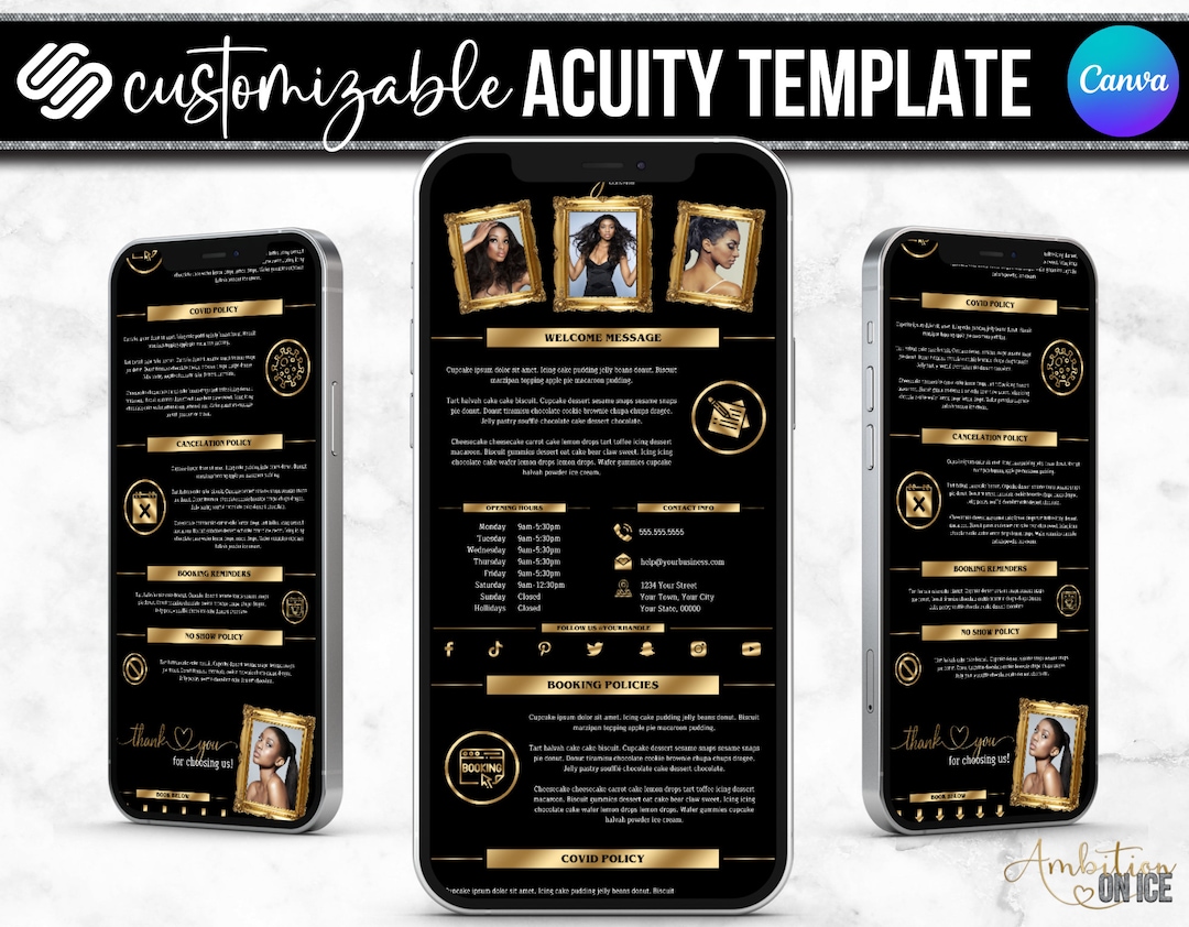Acuity Scheduling Template - Beauty Acuity Site - DIY Acuity Site ...