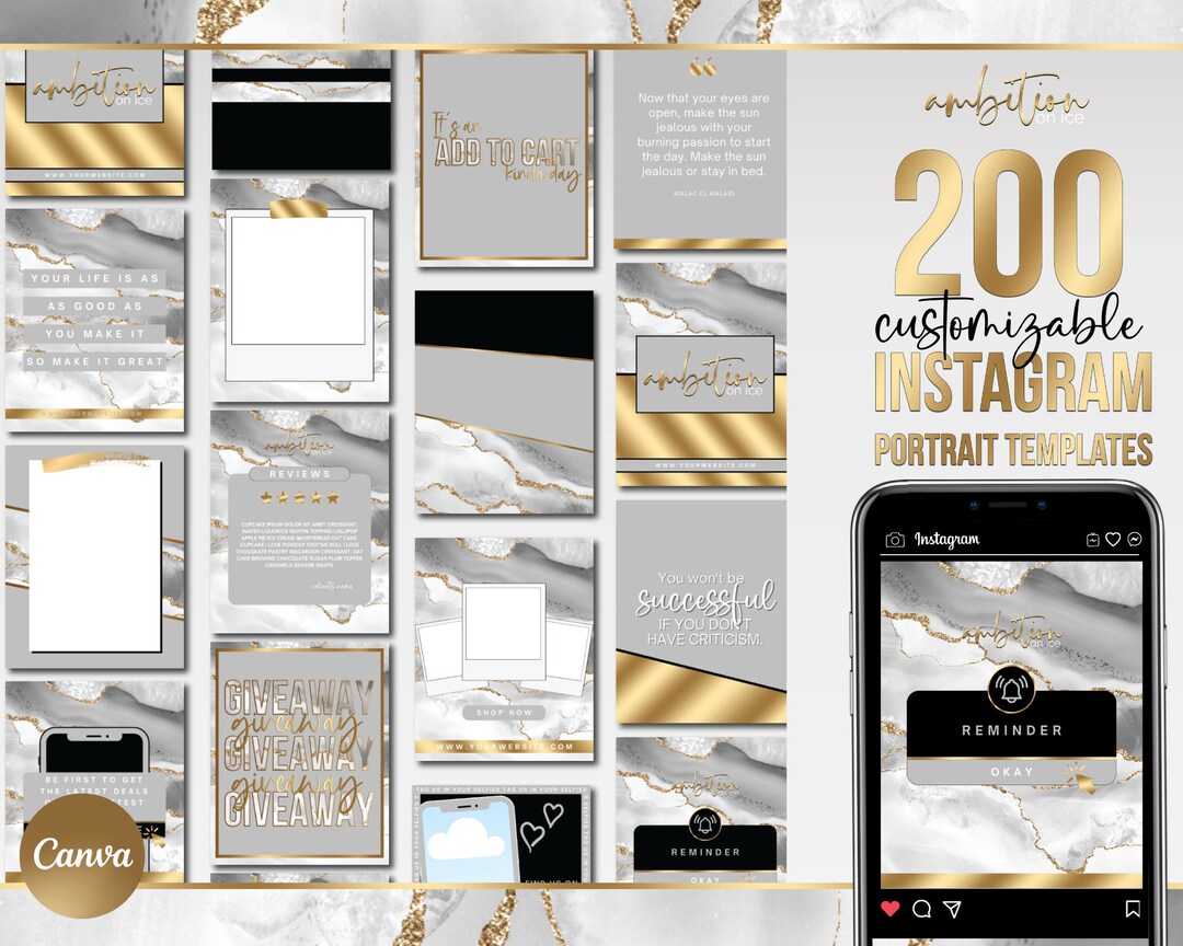 200 Instagram Portrait Templates Canva Quotes for Instagram Creative ...