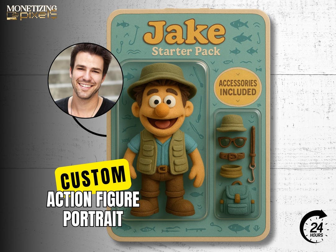 Custom Muppet Style Starter Pack, Personalized Toy Box Art, Custom ...