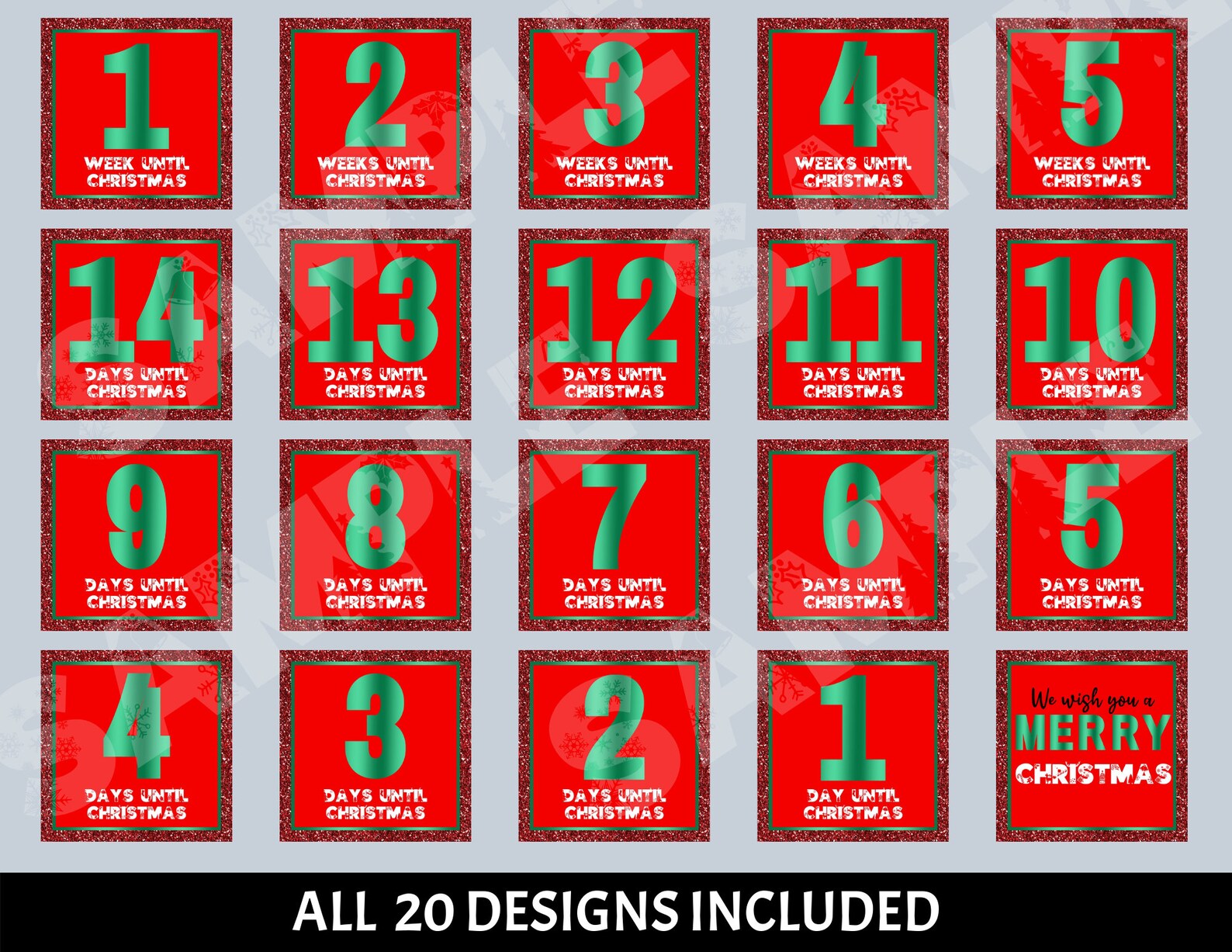 NEW! 20 Ready to Use Christmas Countdown Social Media Posts, Instagram ...