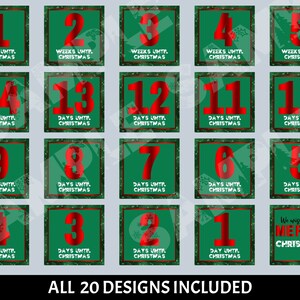 NEW! 20 Ready to Use Christmas Countdown Social Media Posts, Instagram ...