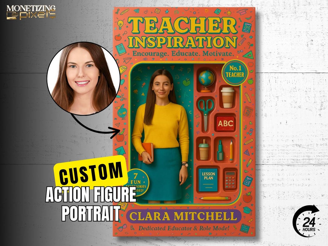 Custom Action Figure, Custom Teacher Toy Figure Design, Personalized ...