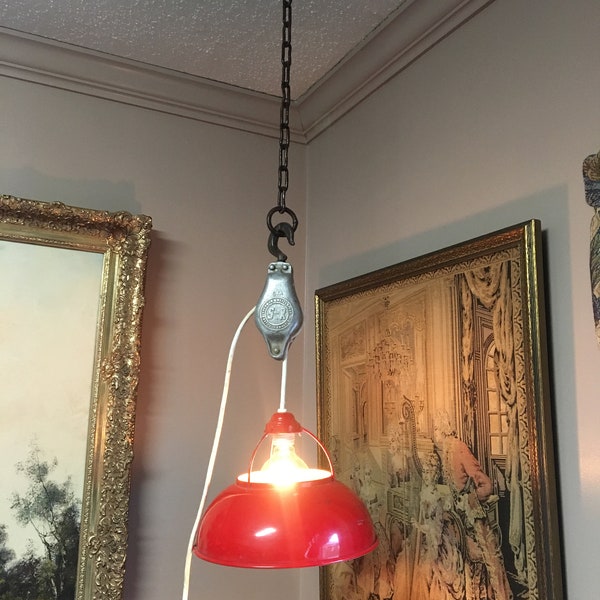 Pulley Wall Lamp - Etsy