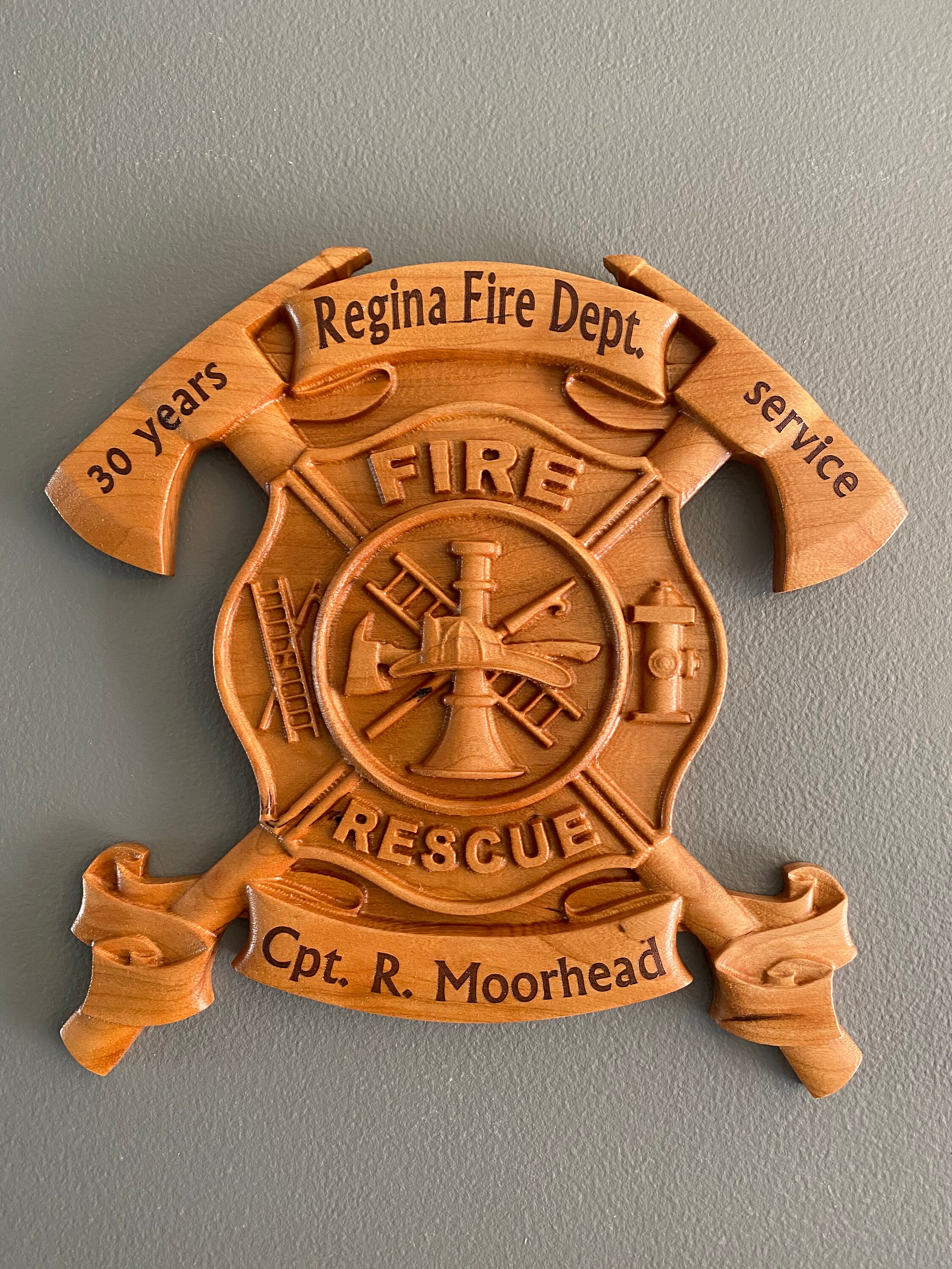 Firefighter Plaque | Etsy Canada