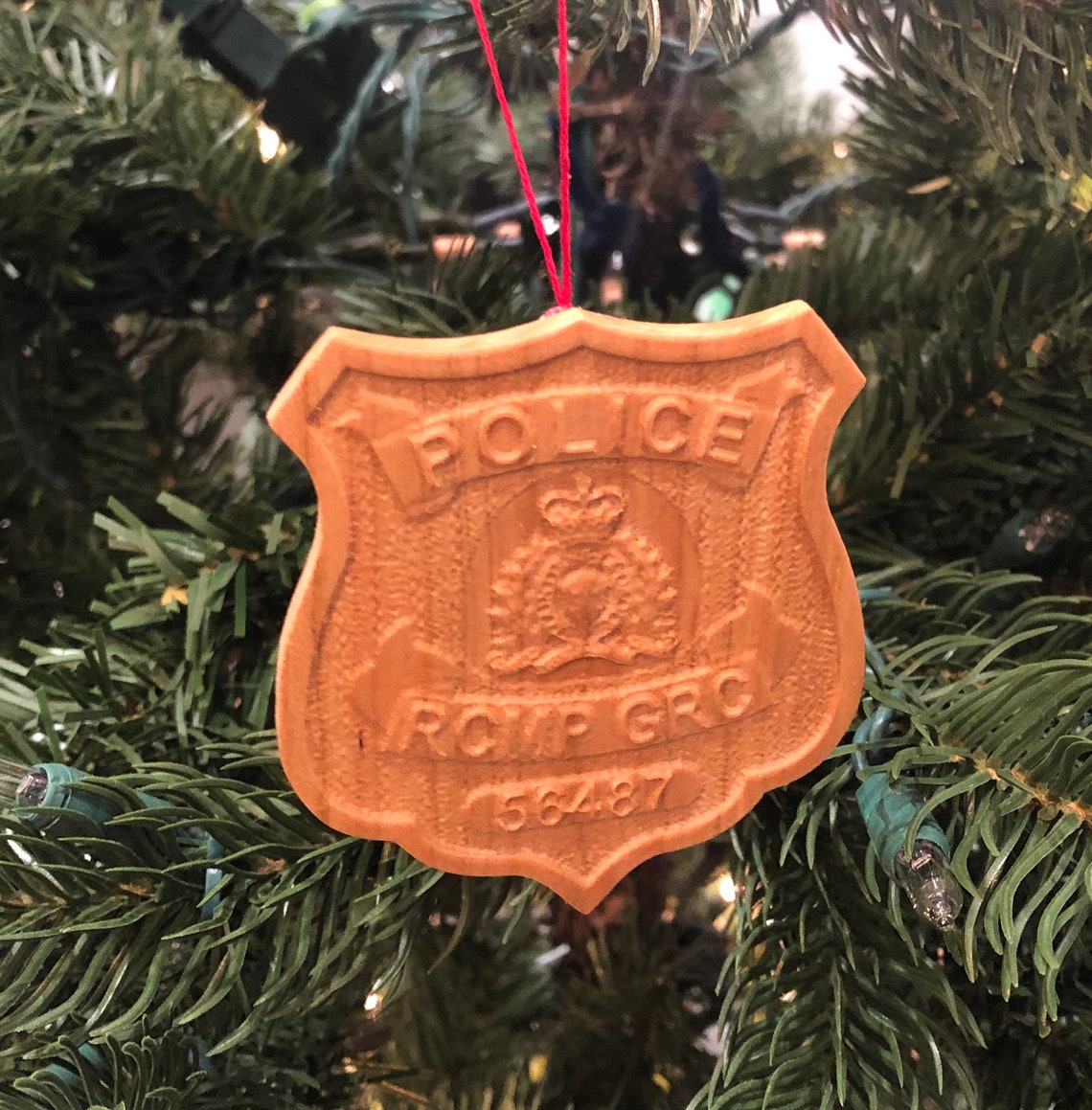 RCMP Badge Christmas Ornament | Etsy