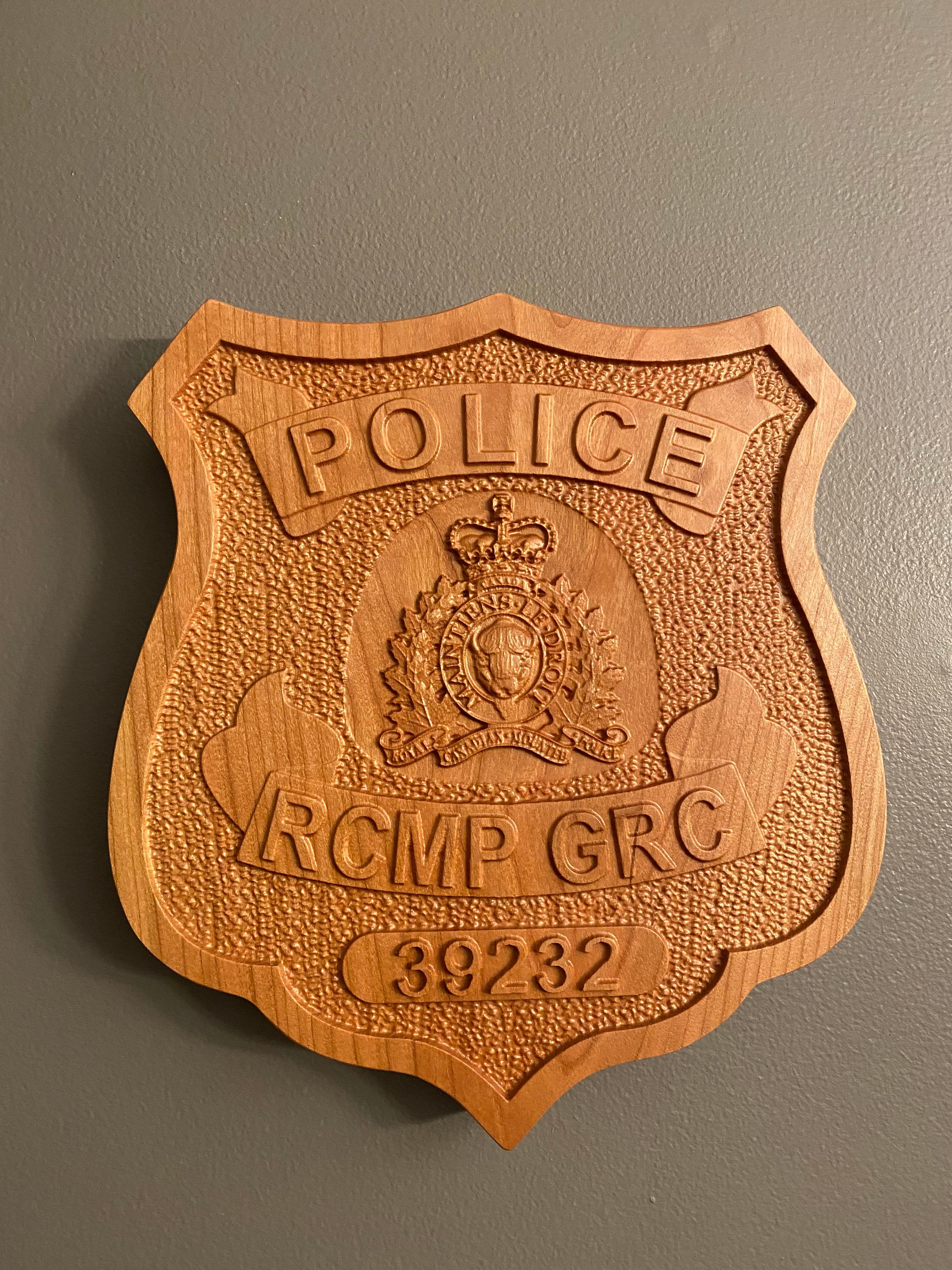 RCMP Wooden Badge - Etsy