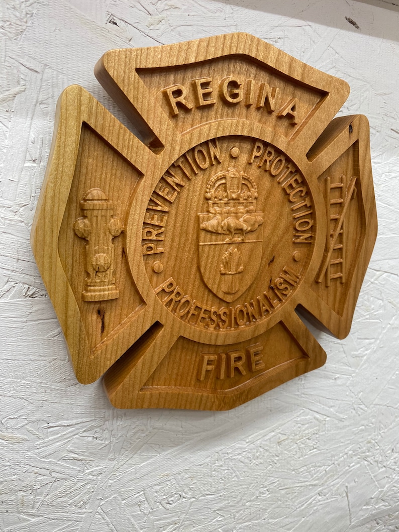 Canadian Police/first Responder Wooden Badge - Etsy