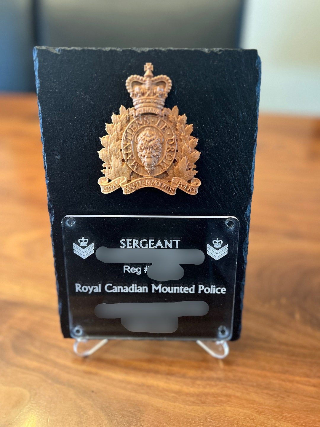 RCMP Slate Award Plaque - Etsy