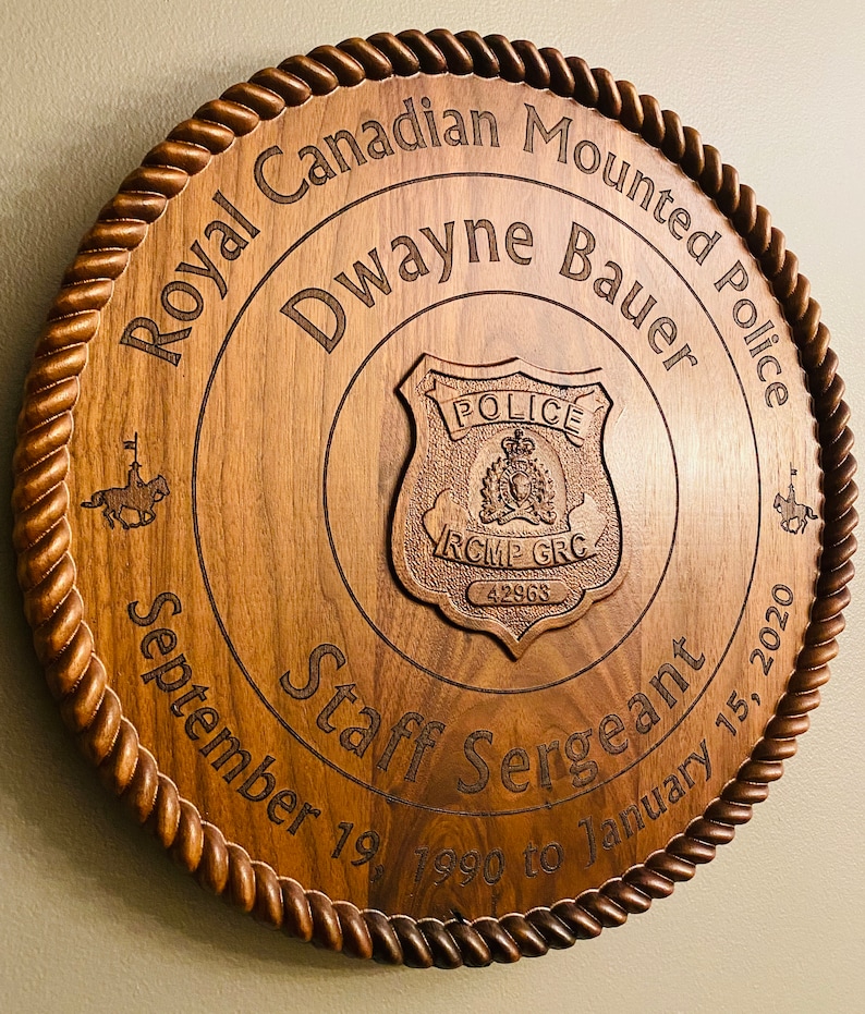 RCMP Retirement Plaque - Etsy