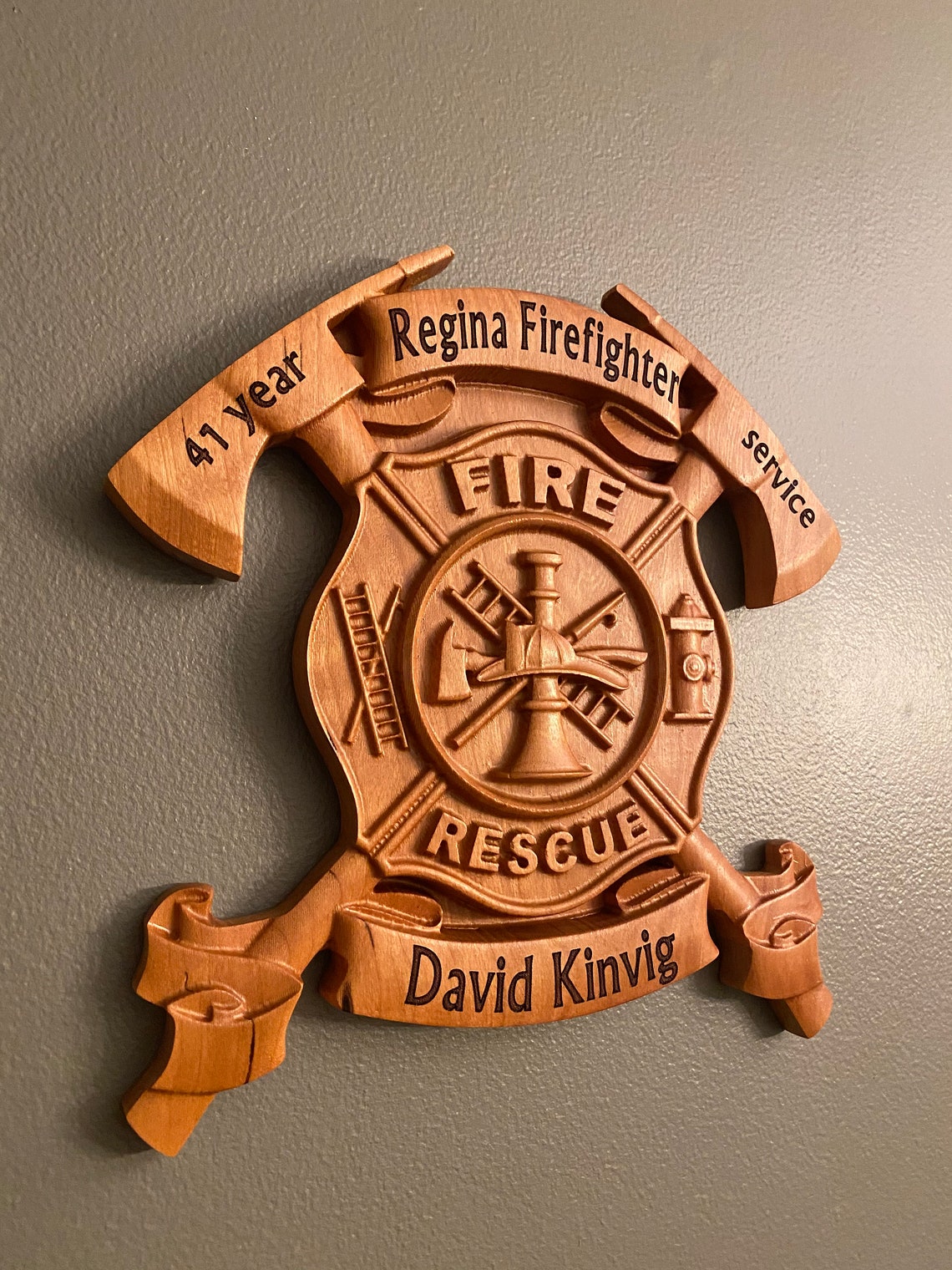 Firefighter Plaque - Etsy