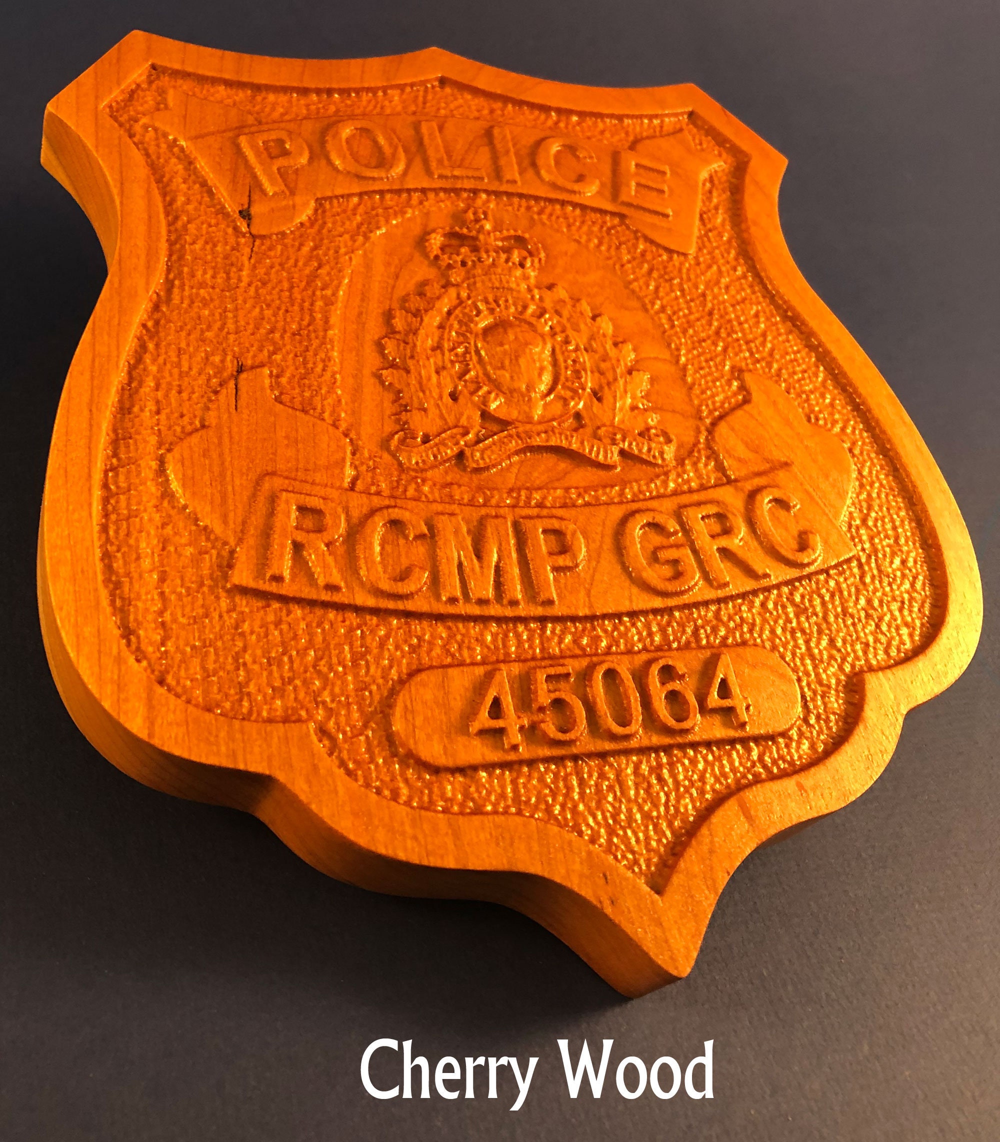 RCMP Wooden Badge | Etsy