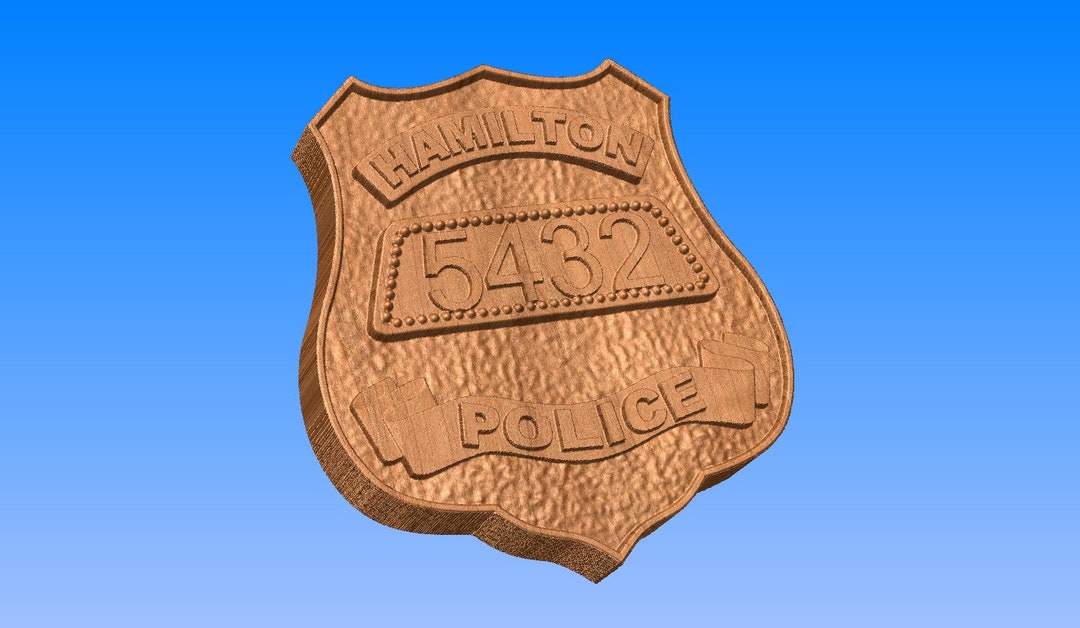 Hamilton Police Wooden Badge - Etsy