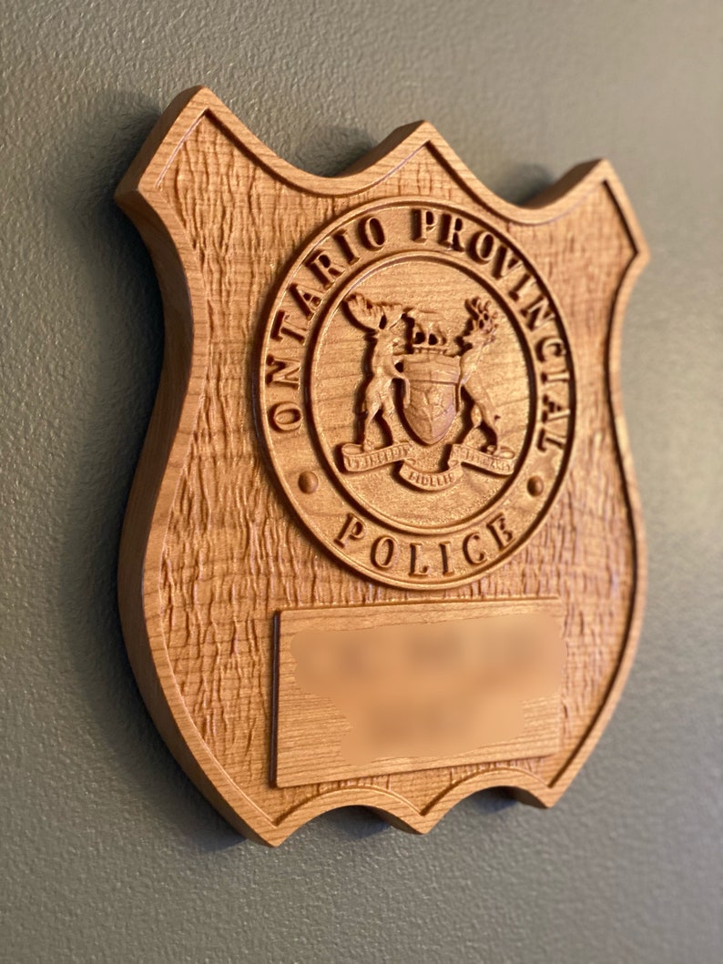 Ontario Provincial Police Wooden Badge - Etsy