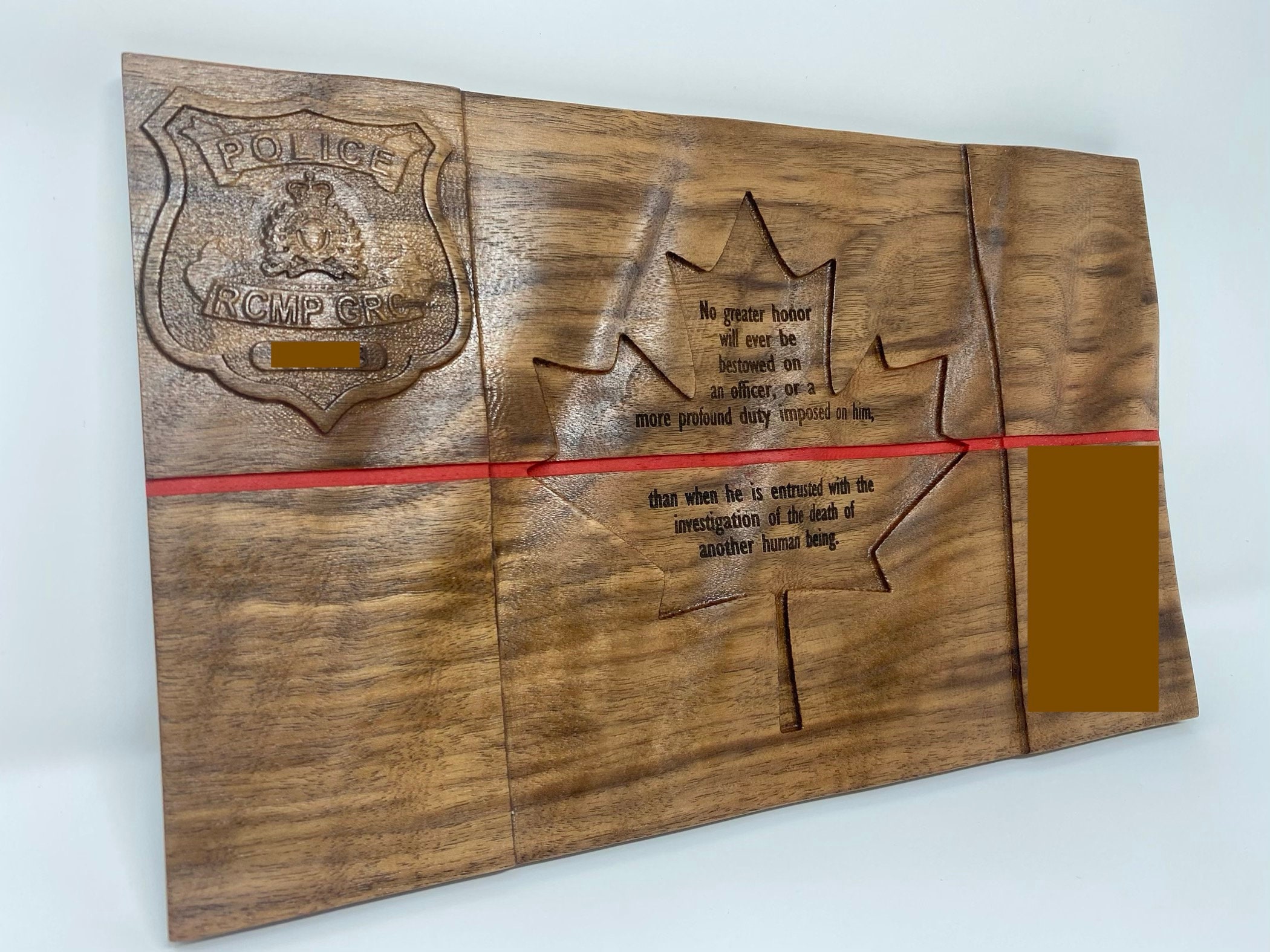 Canadian Police Blue Line Flag - Etsy