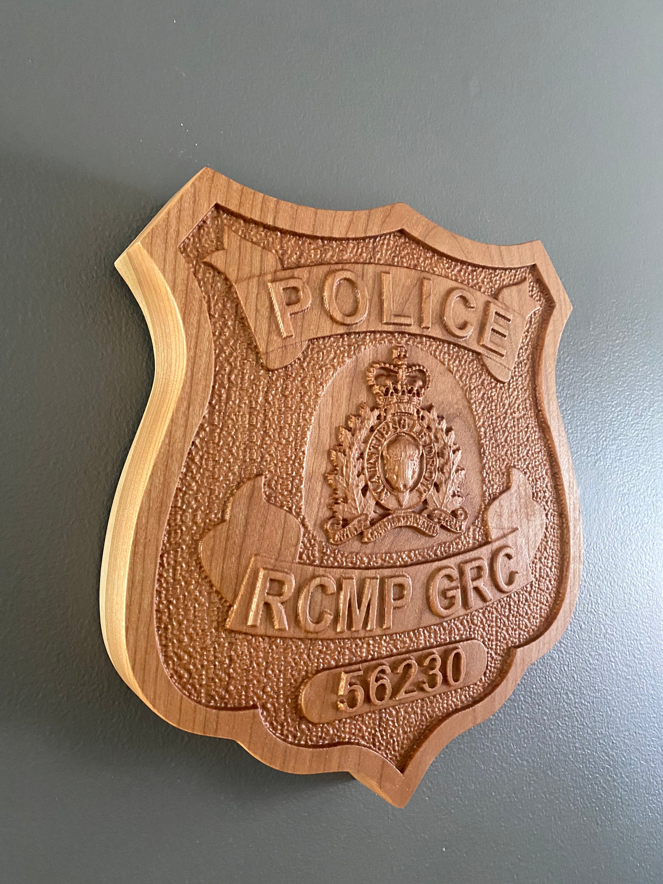 RCMP Wooden Badge - Etsy