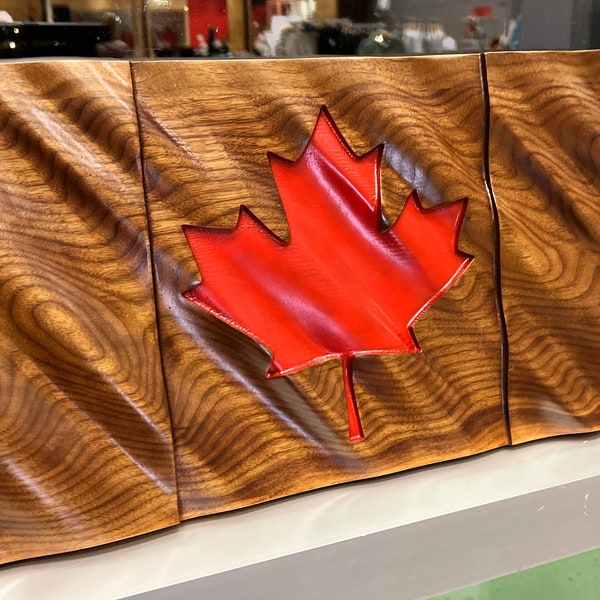 Maple Leaf With American Flag - Etsy